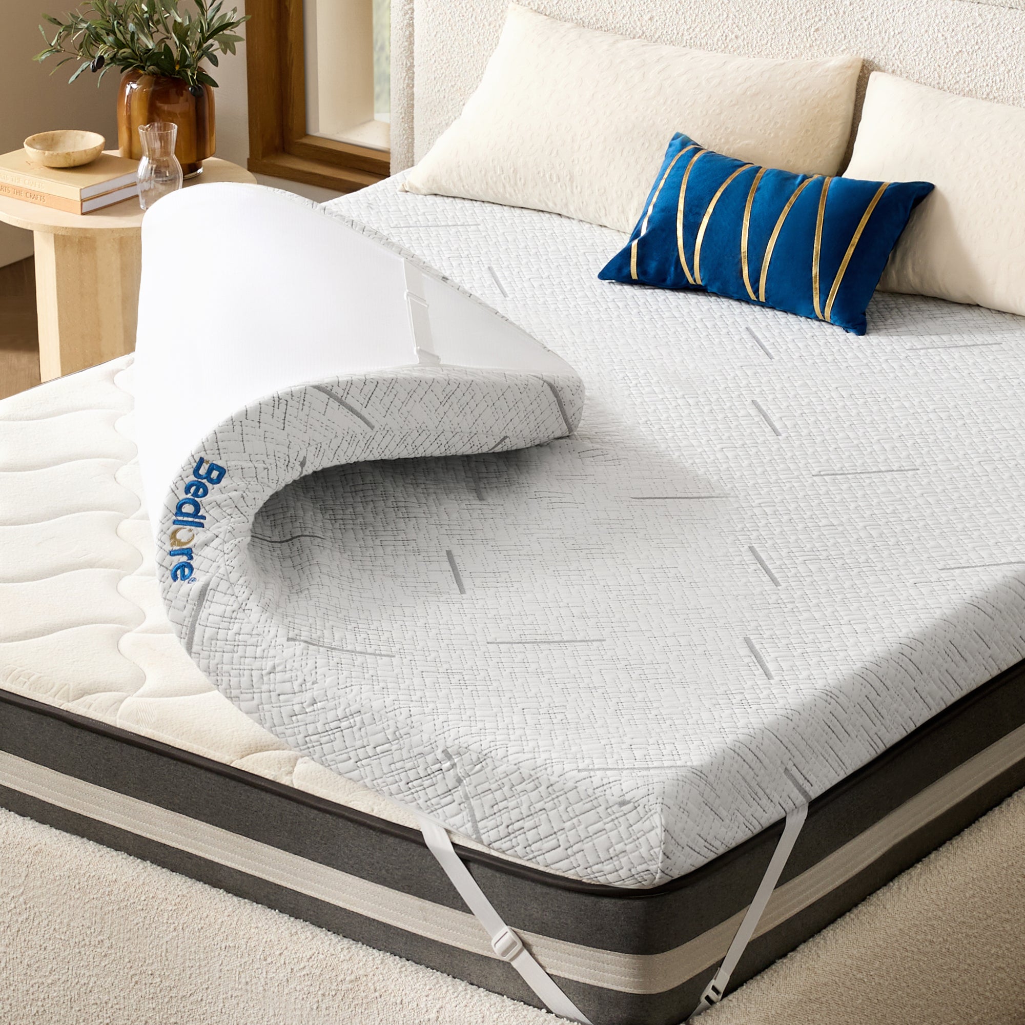 Bedlore® Medium-Firm Memory Foam Mattress Topper Pad, 3 Inch – BEDLORE